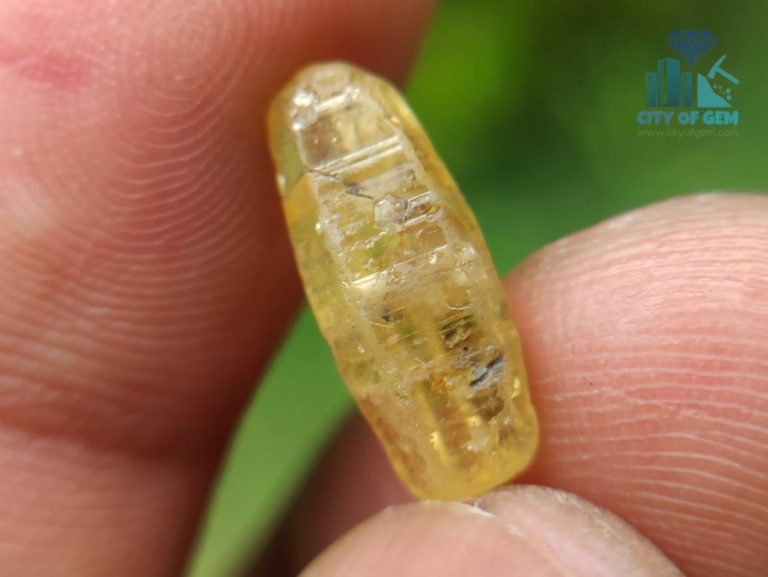 Ceylon Natural Yellow Sapphire Excellent Transparent Crystal Couple