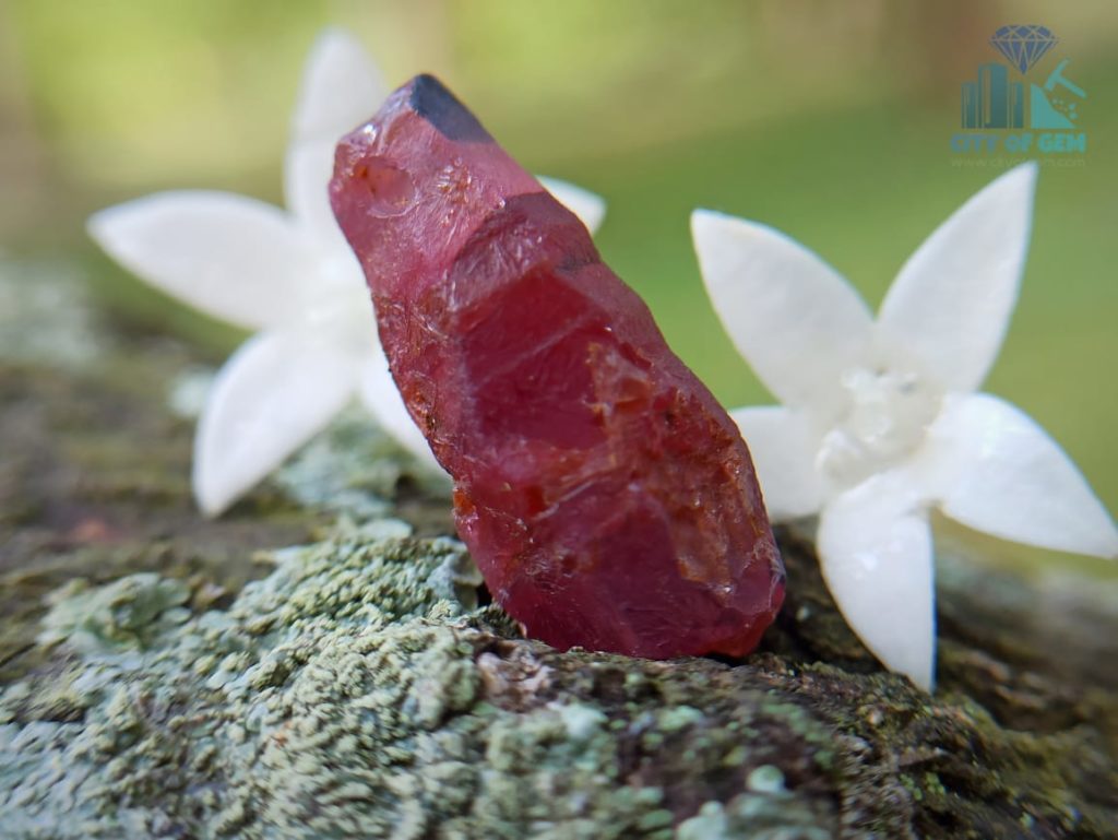 Natural Ruby Crystal from Kolonna Mining, Sri Lanka - Corundum Crystal