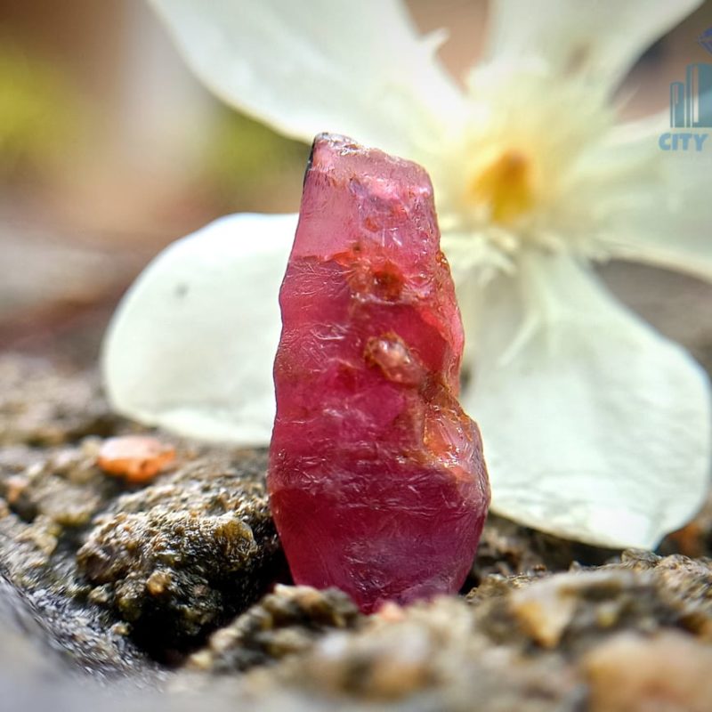 Natural Ruby Crystal from Kolonna Mining, Sri Lanka - Corundum Crystal
