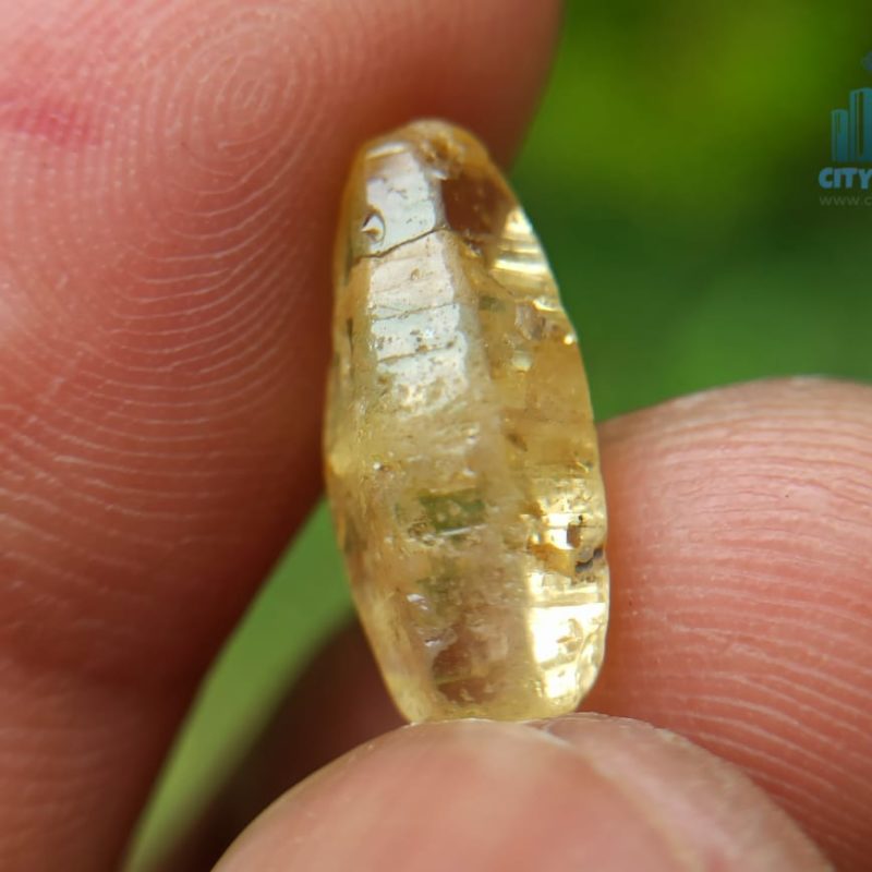 Ceylon Natural Yellow Sapphire Excellent Transparent Crystal Couple