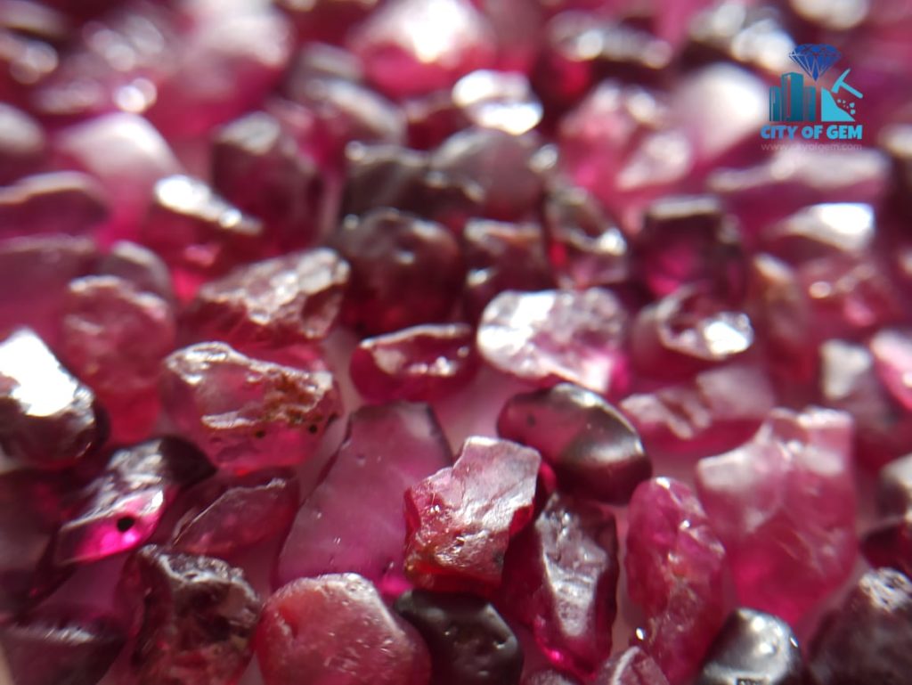 Natural Ruby Rough Collection