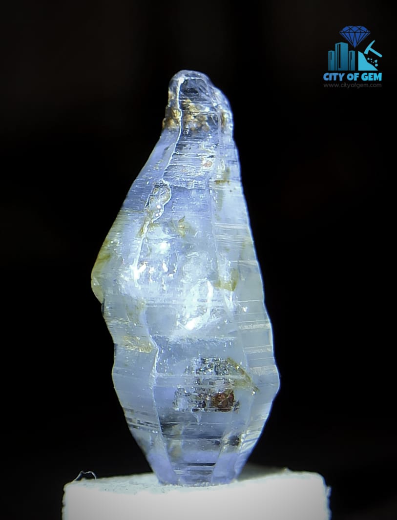 Double Terminated Natural Bipyramidal Sapphire Complete Crystal with ...