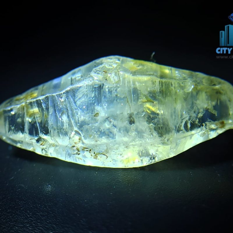 Natural Double Terminated Bipyramidal White Sapphire Complete Crystal