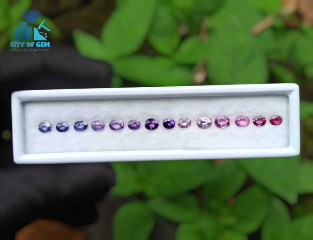 Natural Ceylon Sapphire Faceted Oval Shape Collection