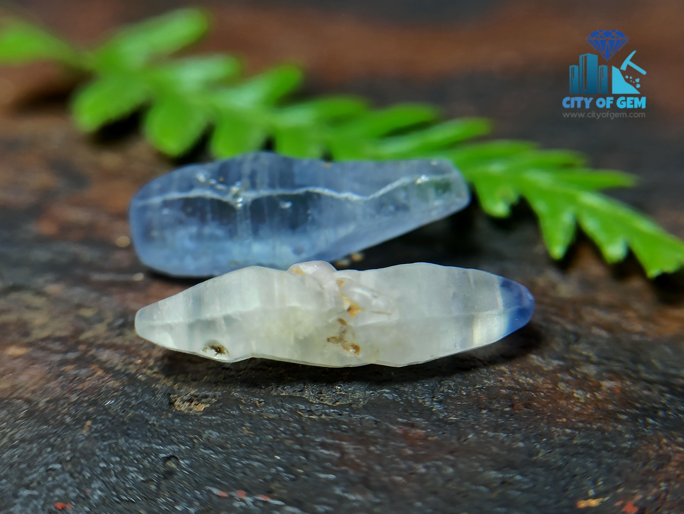 Ceylon Natural Sapphire Complete Crystal Couple from Rambuka Village