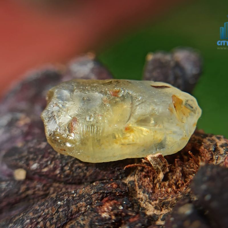 Natural Heating Grade Yellow Sapphire Rough Gemstone - Facet Grade