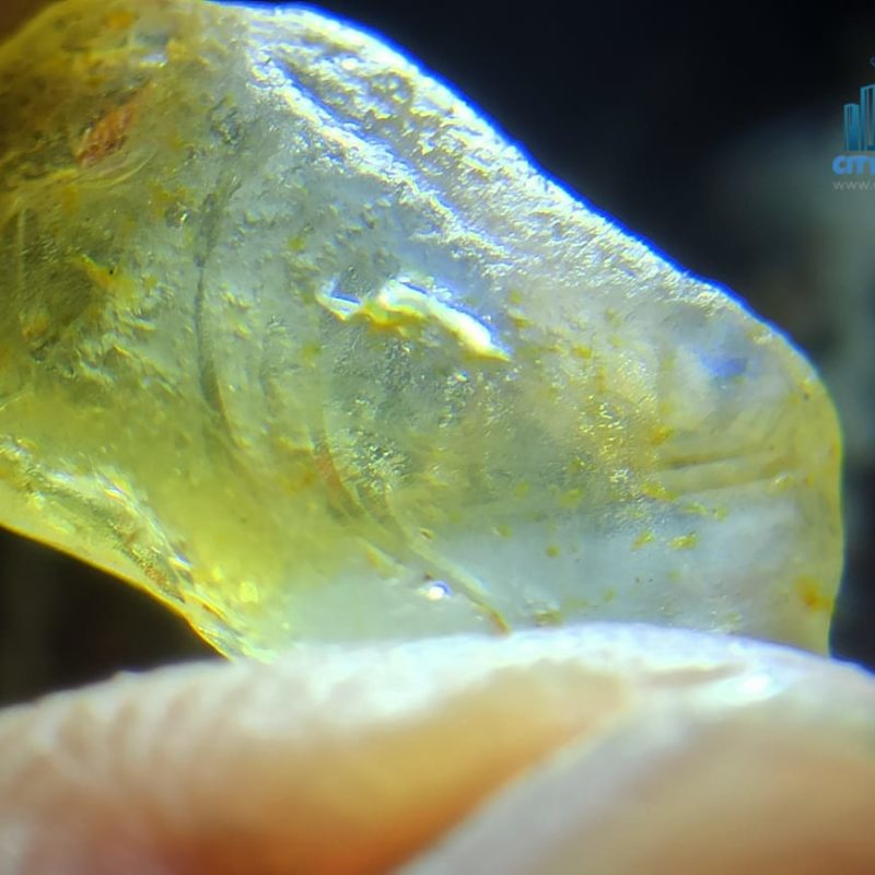 Natural Heating Grade Yellow Sapphire Rough Gemstone - Facet Grade