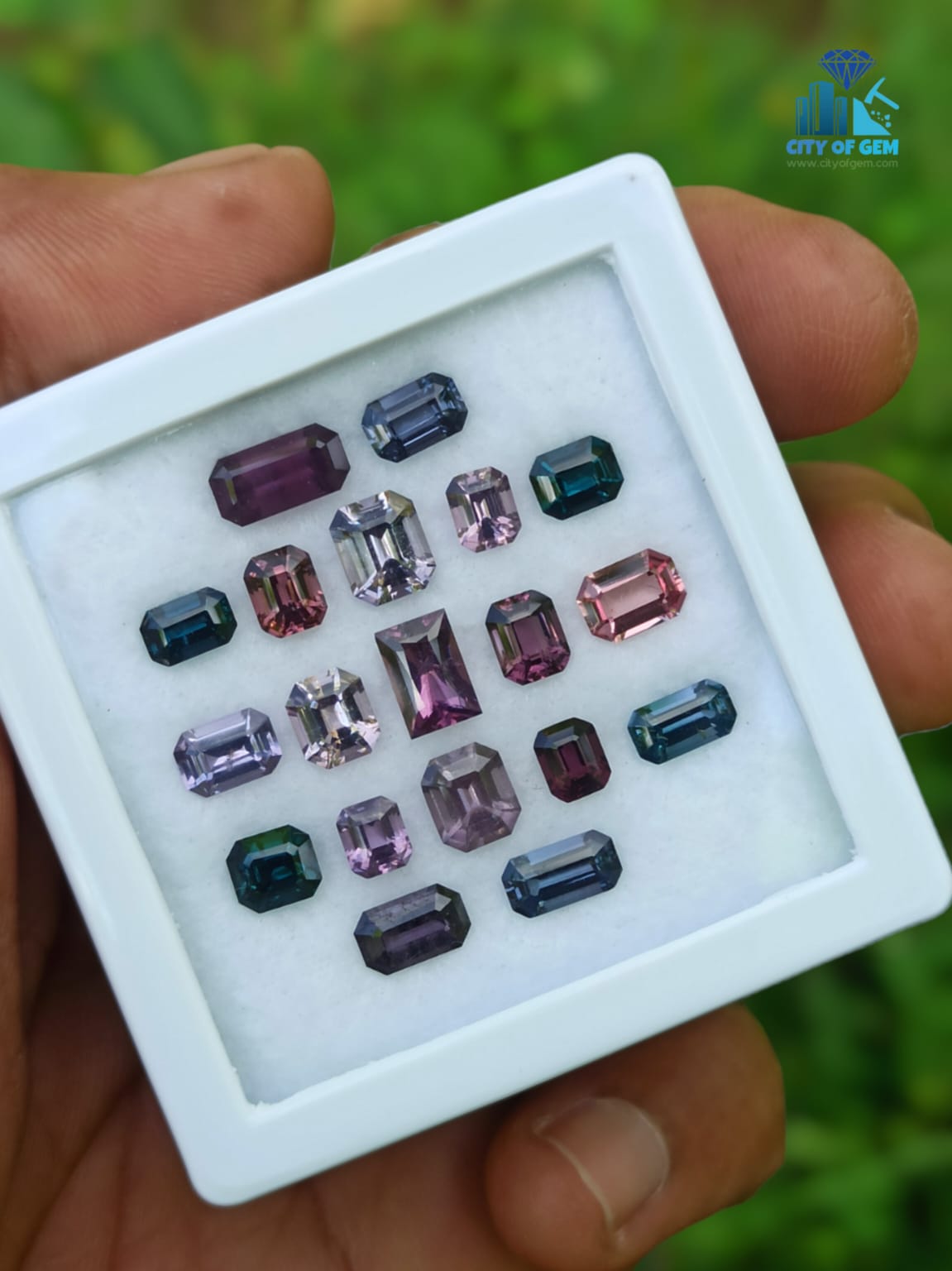 Natural Spinel Faceted Stones Collection from Ratnapura Sri Lanka