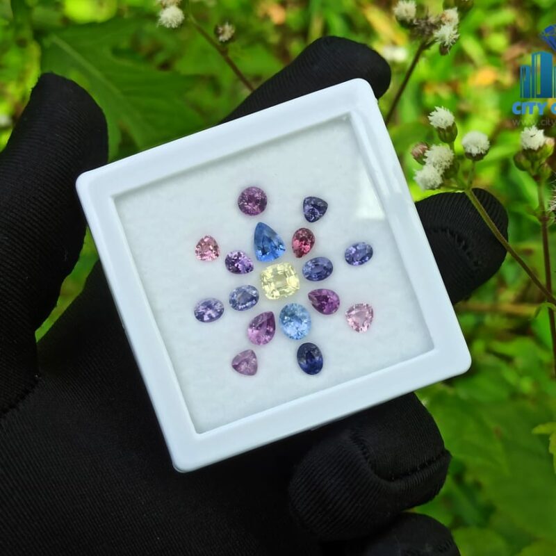 Ceylon Natural Sapphire Faceted Stone Collection