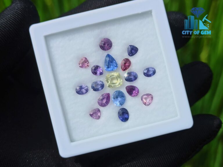 Ceylon Natural Sapphire Faceted Stone Collection