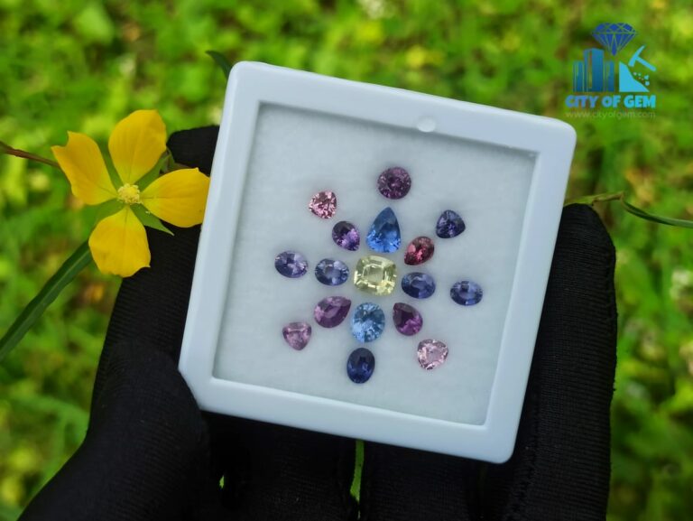 Ceylon Natural Sapphire Faceted Stone Collection