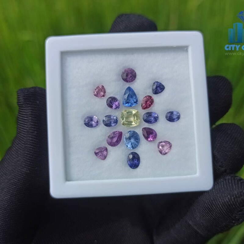 Ceylon Natural Sapphire Faceted Stone Collection