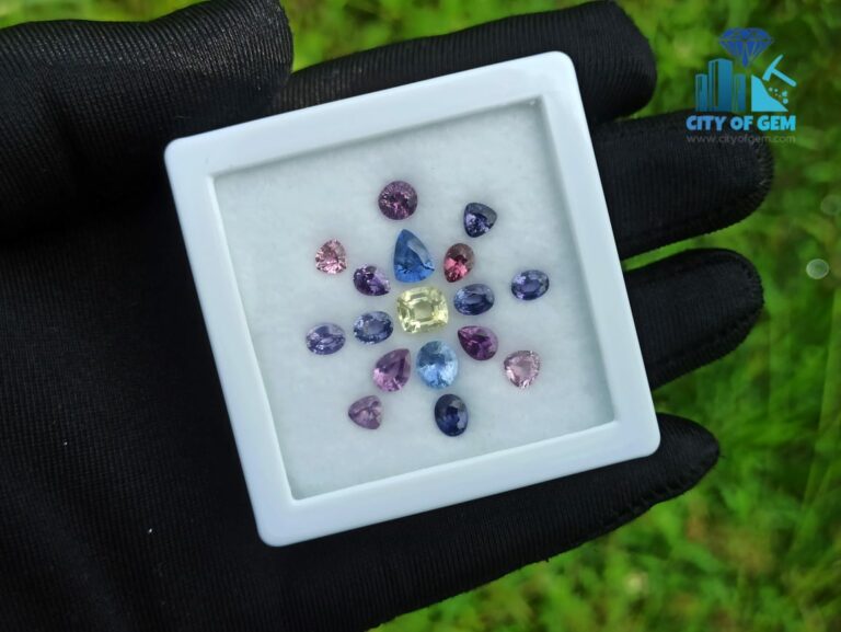 Ceylon Natural Sapphire Faceted Stone Collection