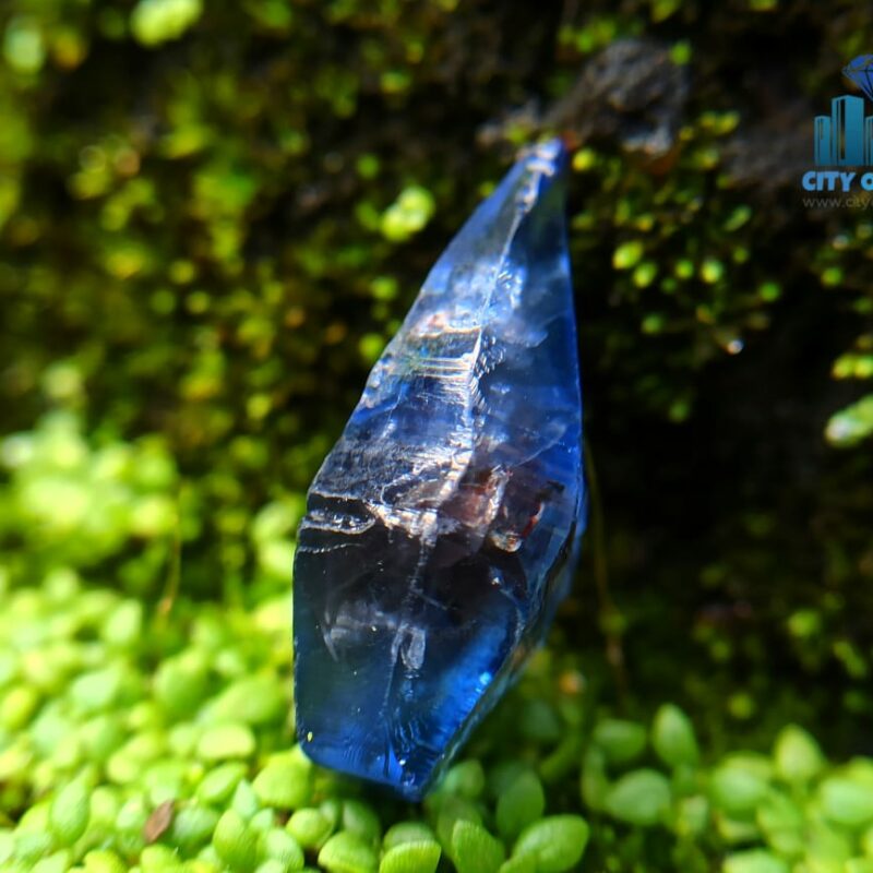 Kataragama Blue Sapphire Crystal - Natural Royal Blue Sapphire Complete ...