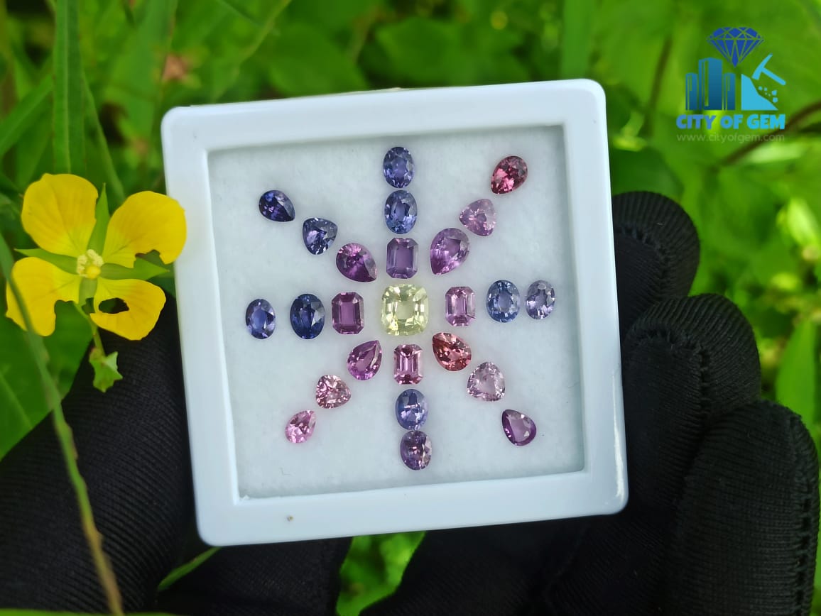 Ceylon Natural Sapphire Faceted Stone Collection