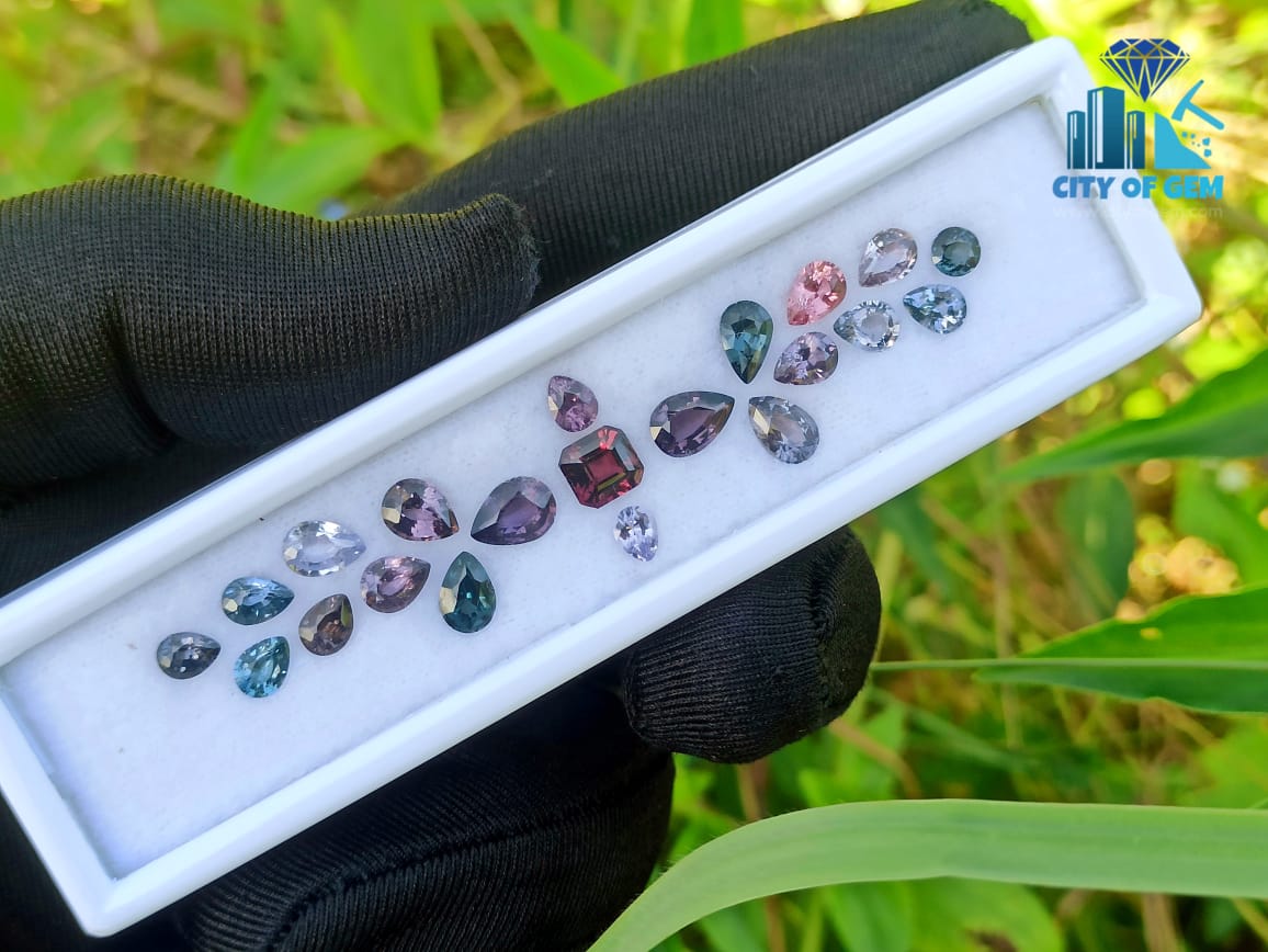 Natural Spinel Faceted Stones Collection from City of Gem Collection