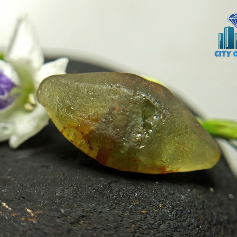 Rare Natural Green Sapphire Doubly Terminated Crystal from Ceylon