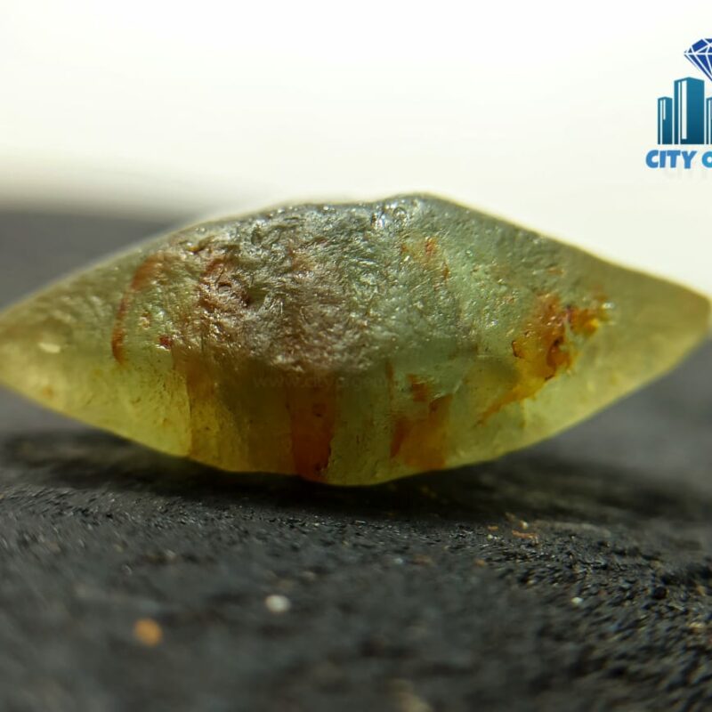 Rare Natural Green Sapphire Doubly Terminated Crystal from Ceylon