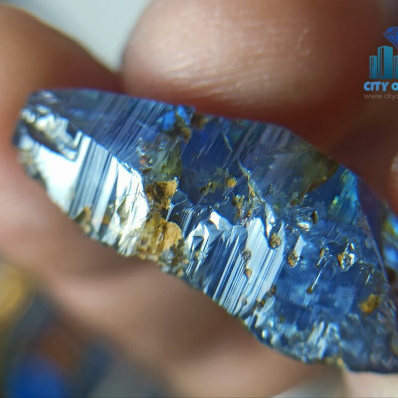 Kataragama Blue Sapphire Crystal - Natural Blue Sapphire Crystal with ...