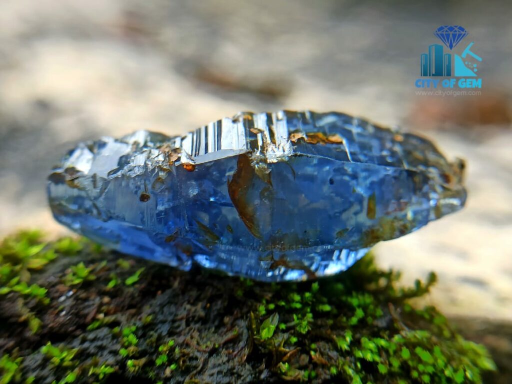 Kataragama Blue Sapphire Crystal - Natural Blue Sapphire Crystal with ...