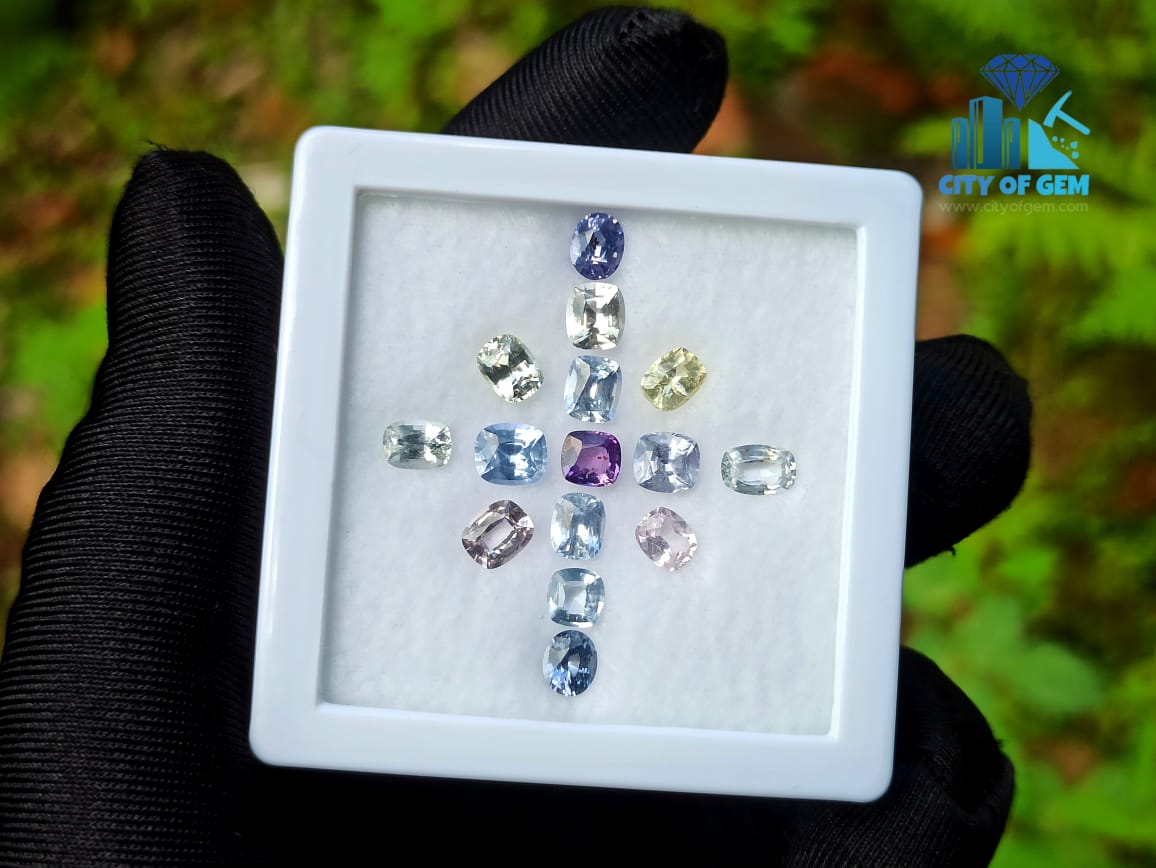 Ceylon Natural Sapphire Cushion & Oval Collection