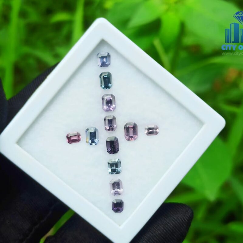 Natural Spinel Octagon Gemstones Collection for Jewelry Design