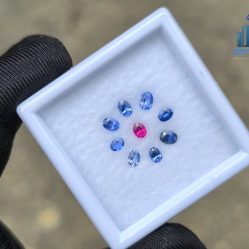 Ceylon Natural Ruby & Blue Sapphires Collection for Jewelry Designs