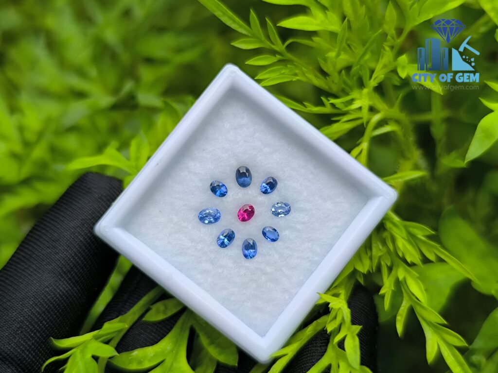 Ceylon Natural Ruby & Blue Sapphires Collection for Jewelry Designs