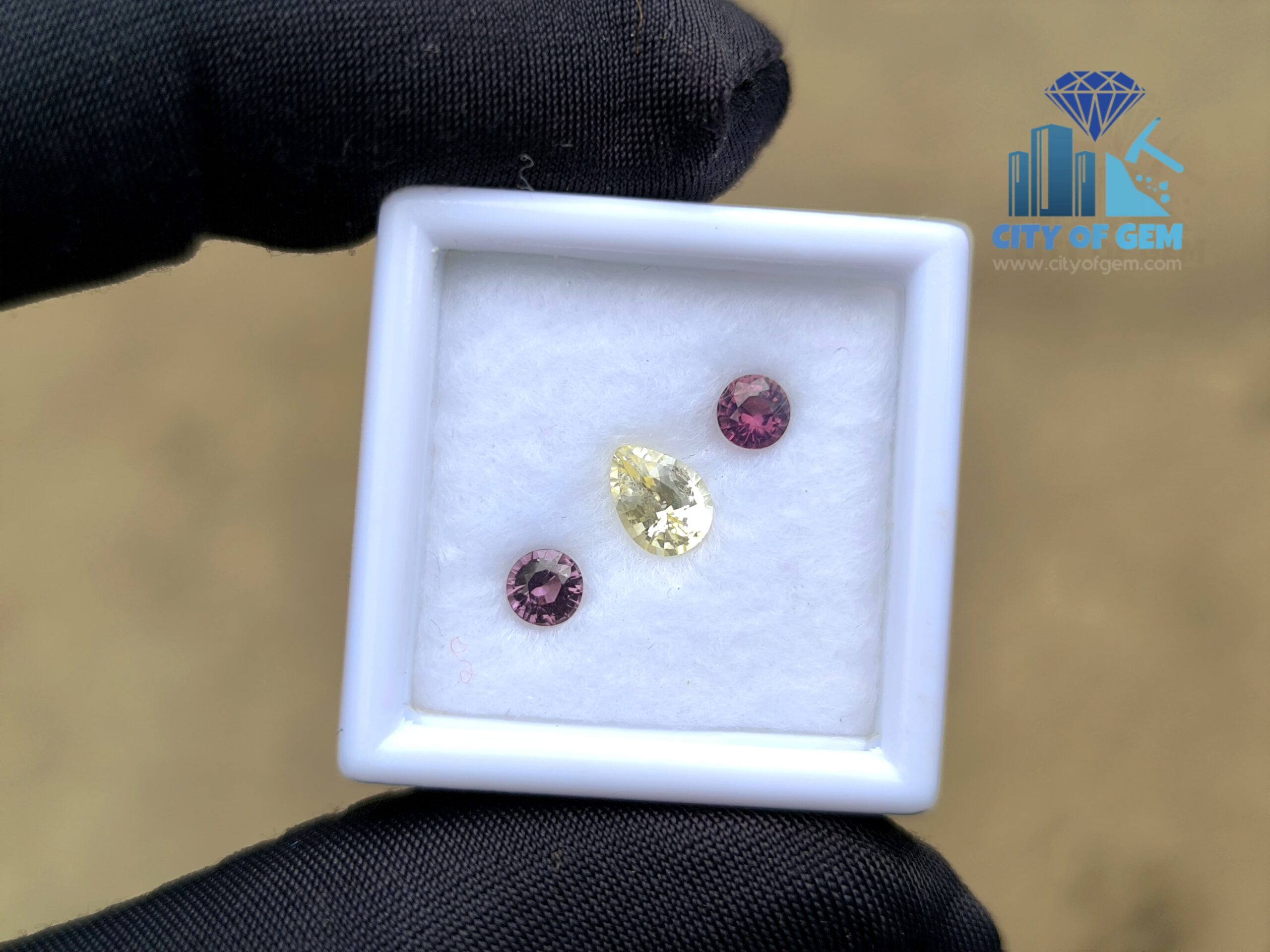 Ceylon Natural Yellow Sapphire & Spinel Pair for Jewelry Designs