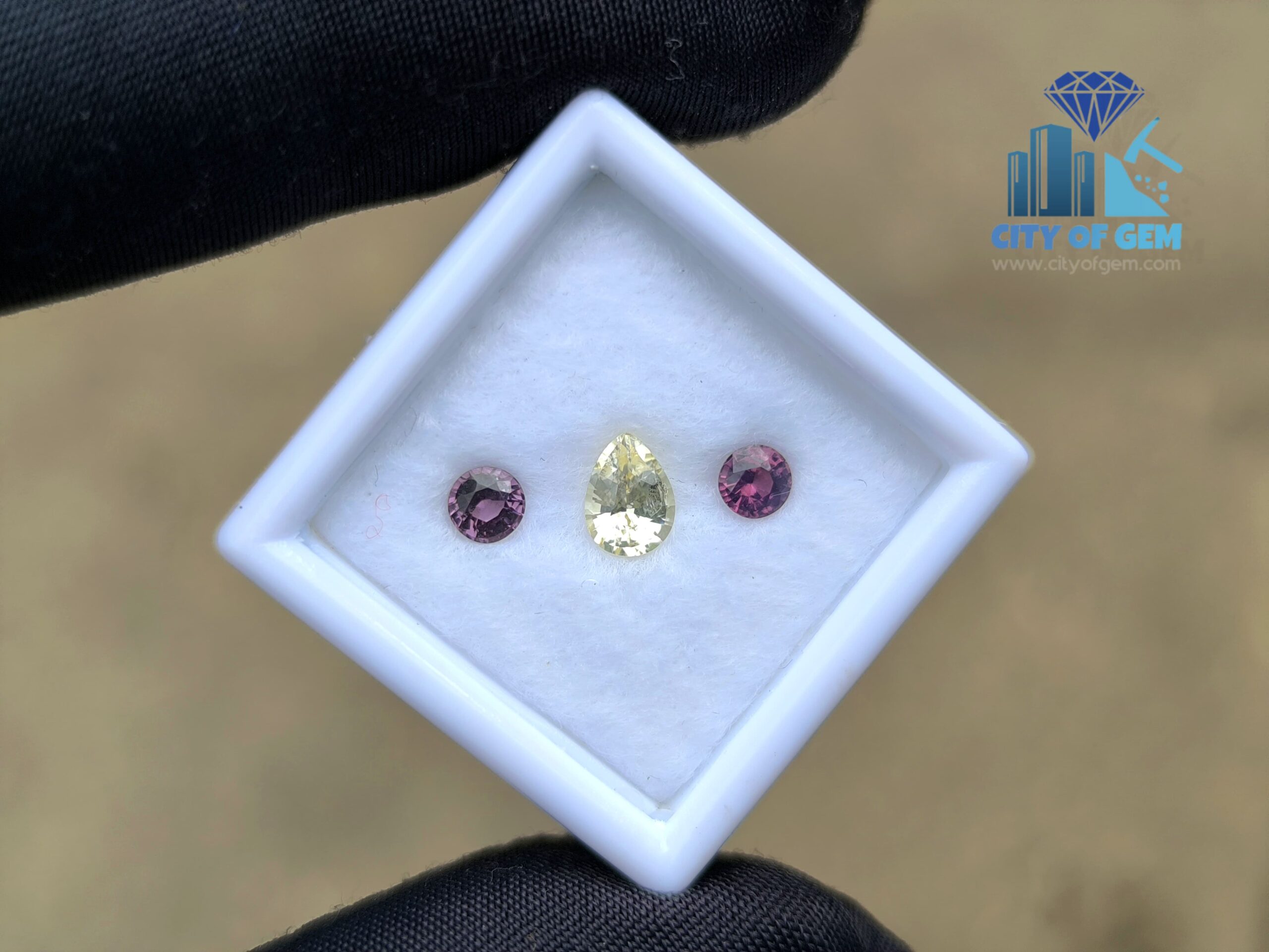 Ceylon Natural Yellow Sapphire & Spinel Pair for Jewelry Designs