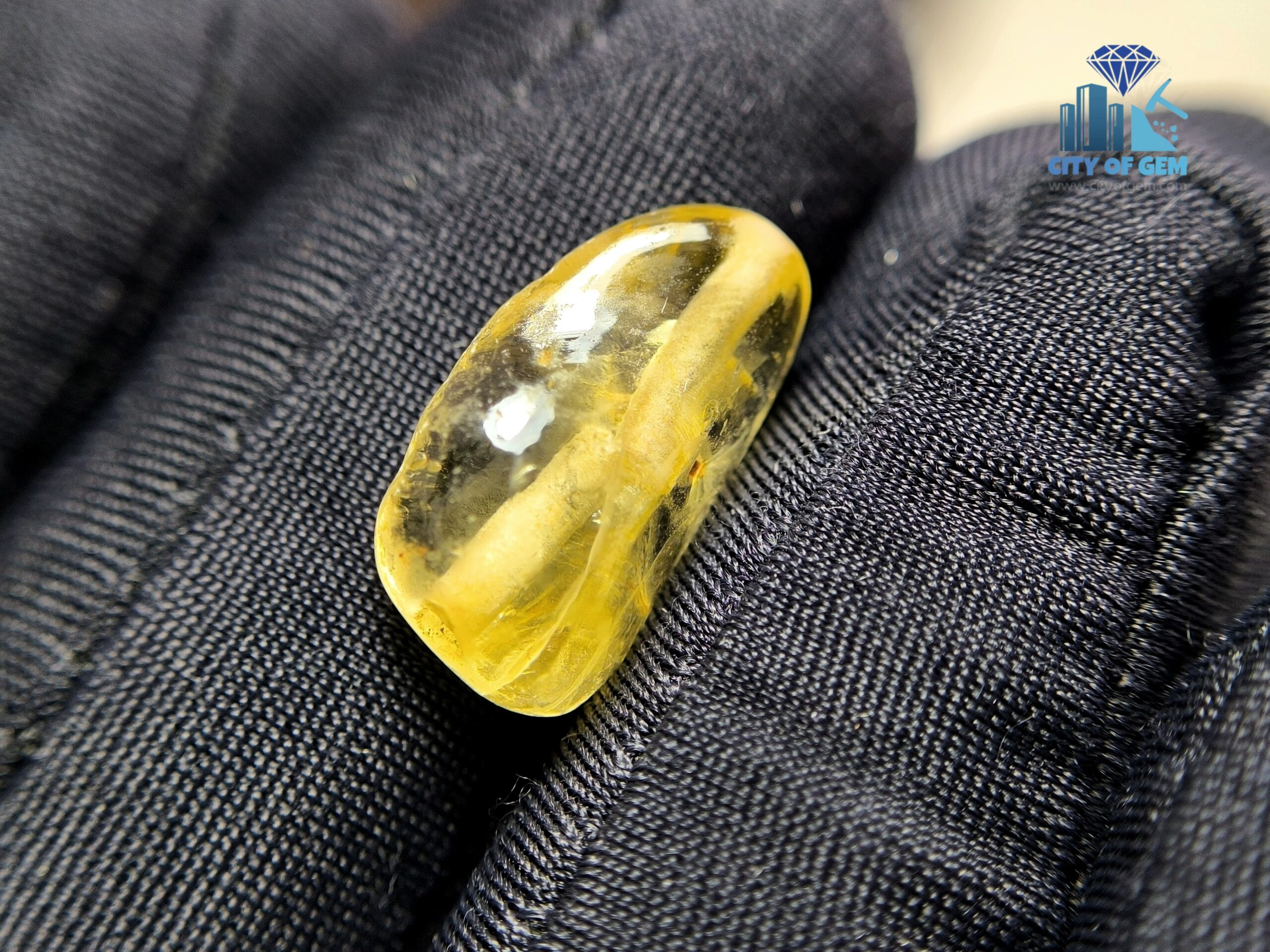 Ancient Natural Yellow Sapphire Mukkaru Bead from Ancient Galpaya Village