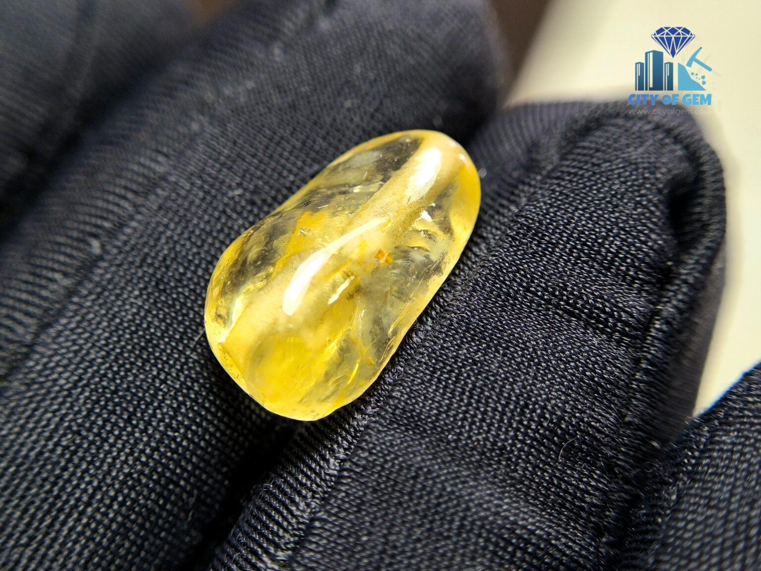 Ancient Natural Yellow Sapphire Mukkaru Bead from Ancient Galpaya Village