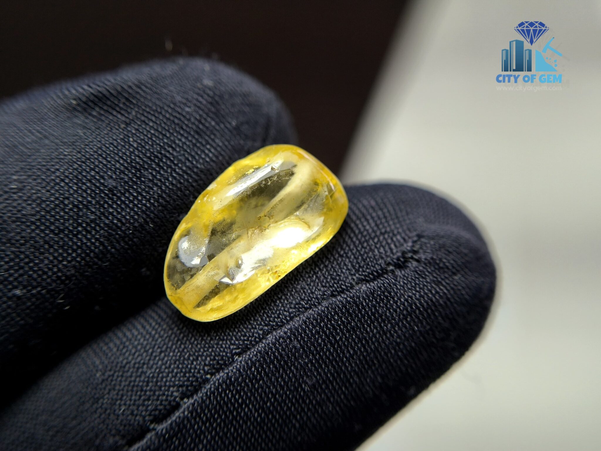 Ancient Natural Yellow Sapphire Mukkaru Bead from Ancient Galpaya Village