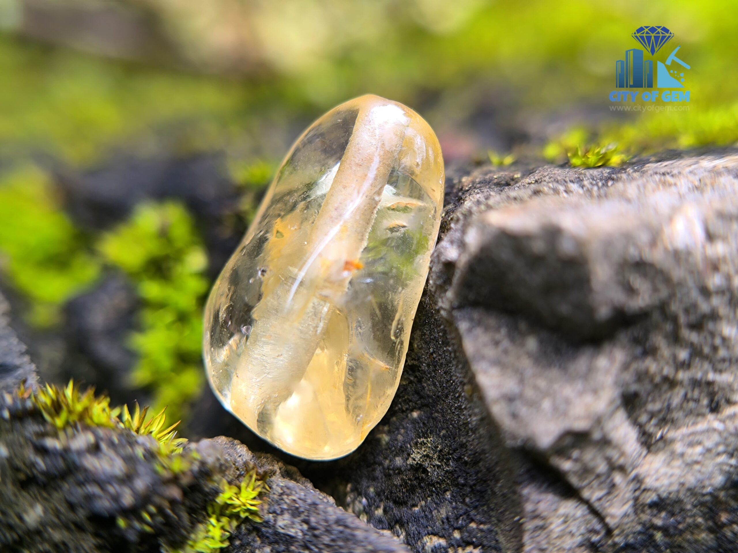 Ancient Natural Yellow Sapphire Mukkaru Bead from Ancient Galpaya Village