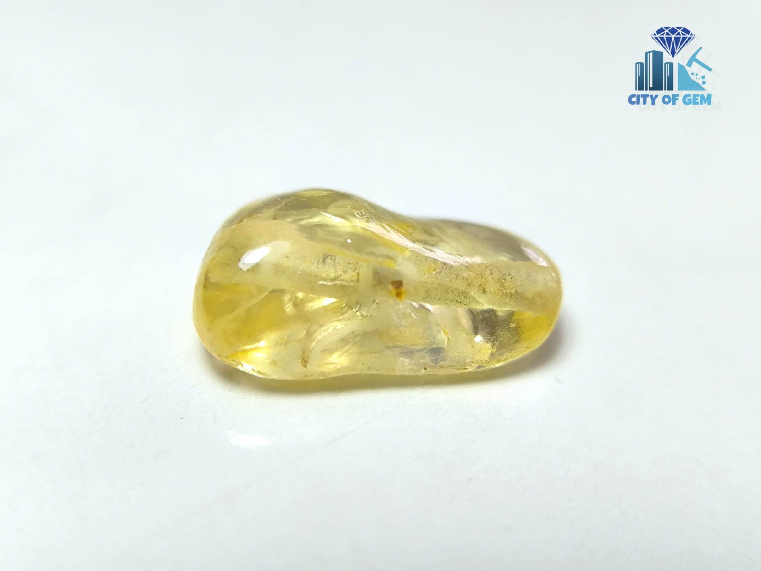 Ancient Natural Yellow Sapphire Mukkaru Bead from Ancient Galpaya Village