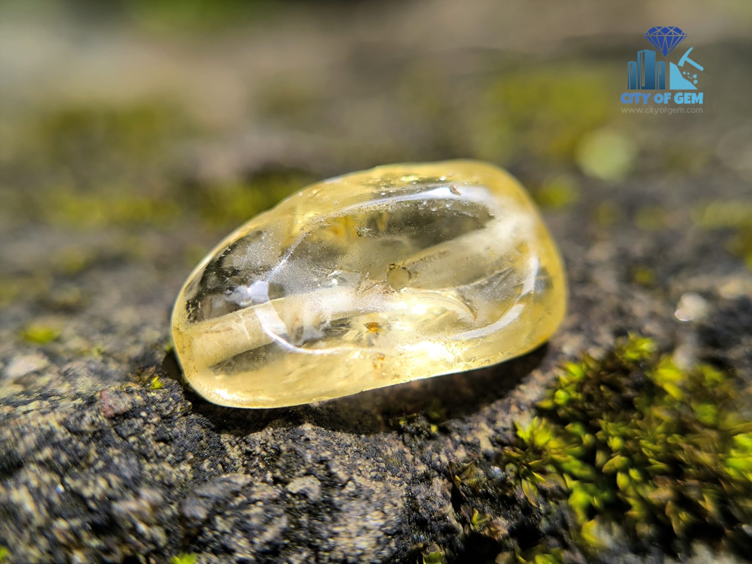Ancient Natural Yellow Sapphire Mukkaru Bead from Ancient Galpaya Village