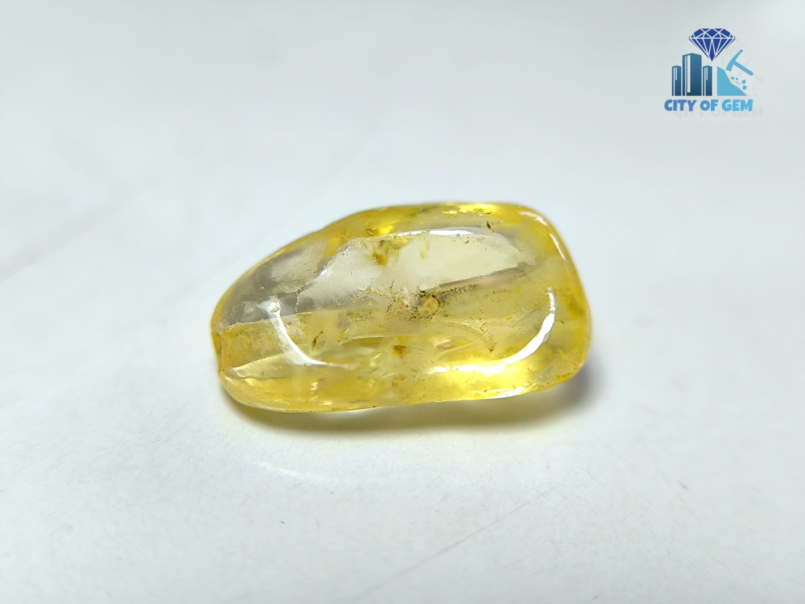 Ancient Natural Yellow Sapphire Mukkaru Bead from Ancient Galpaya Village