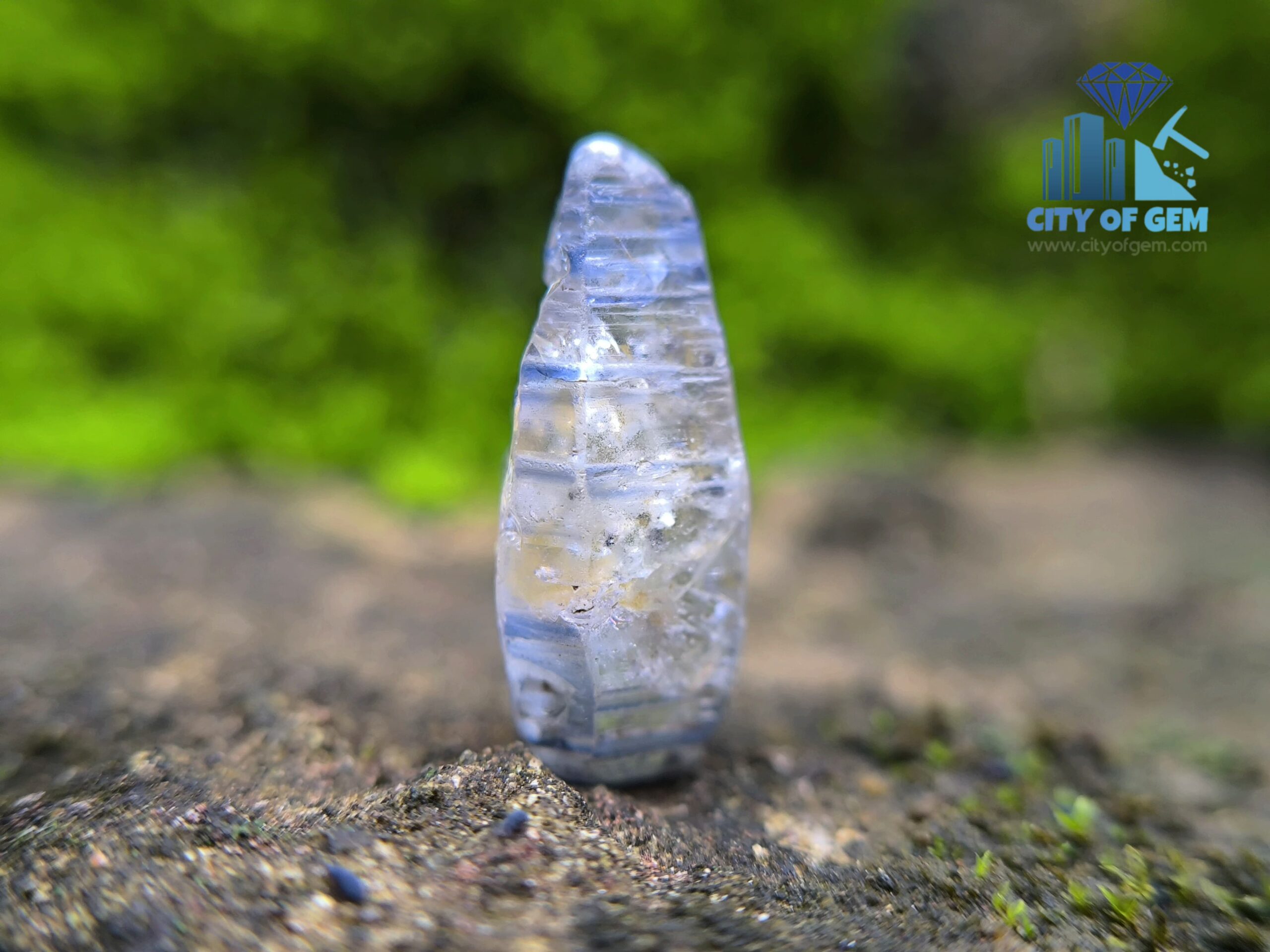 Ceylon Natural Bi-color Sapphire Complete Crystal
