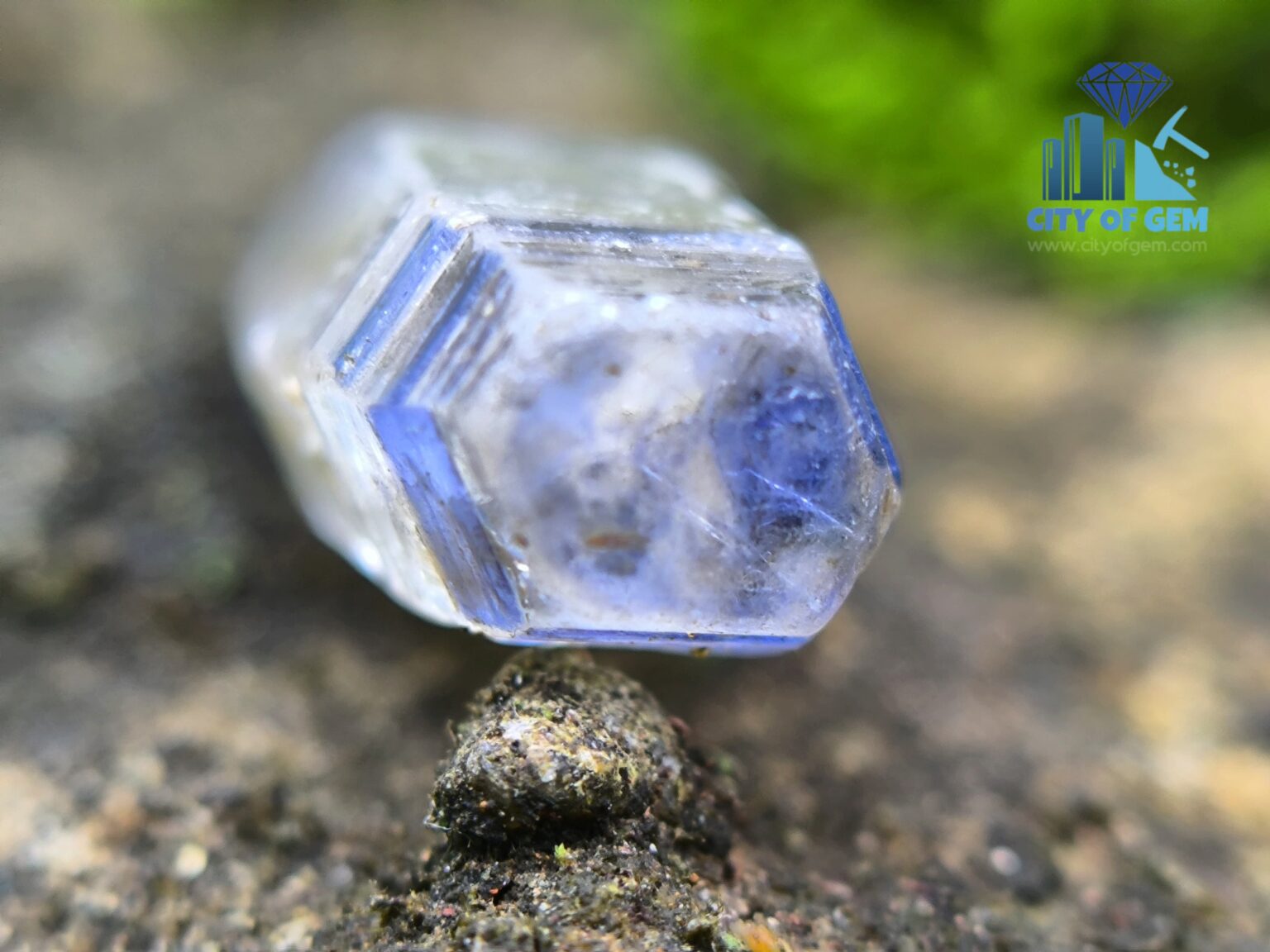 Ceylon Natural Bi-color Sapphire Complete Crystal