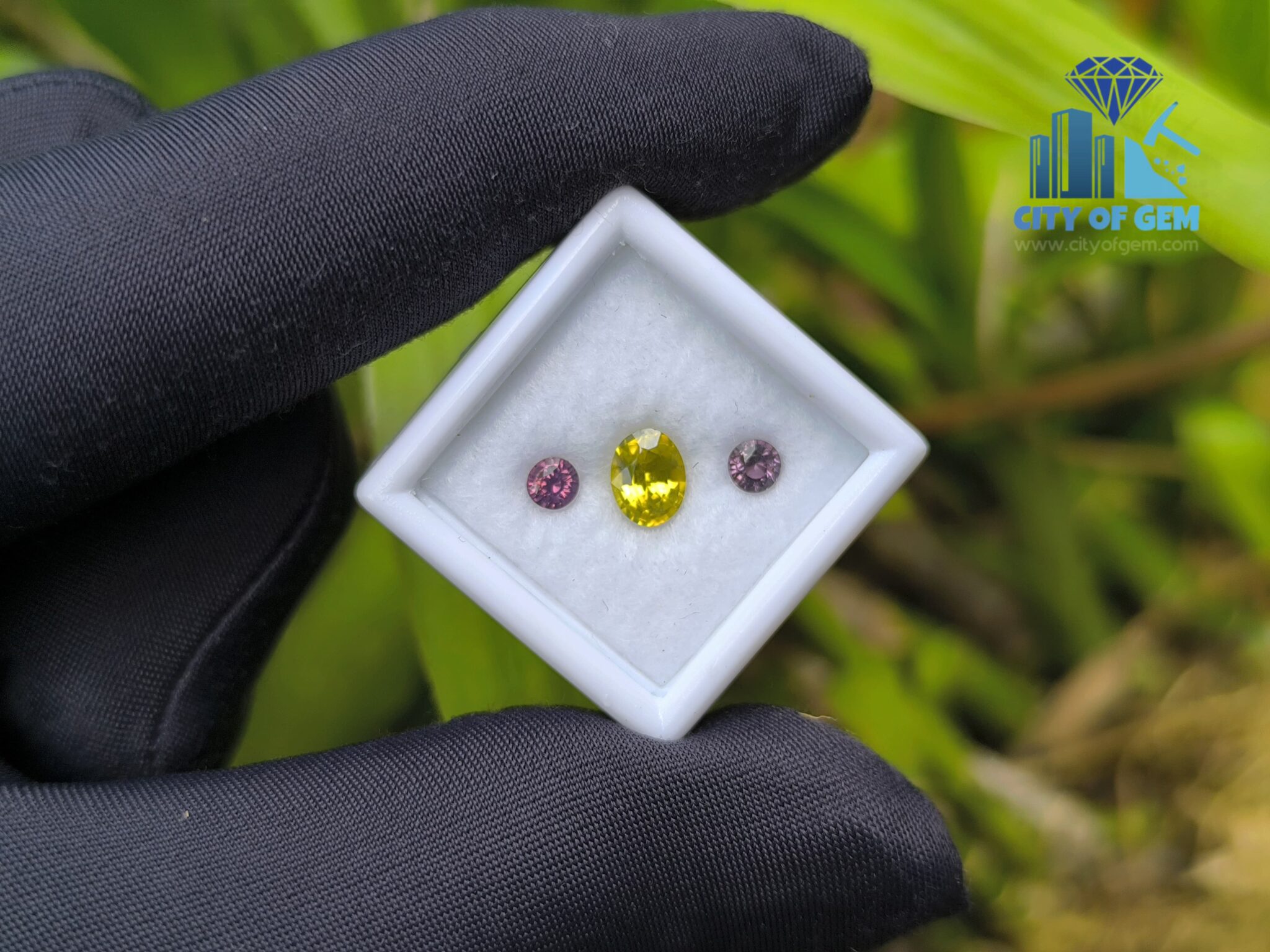 Ceylon Natural Spinel Pair & Zircon Stone for Jewelry Designs