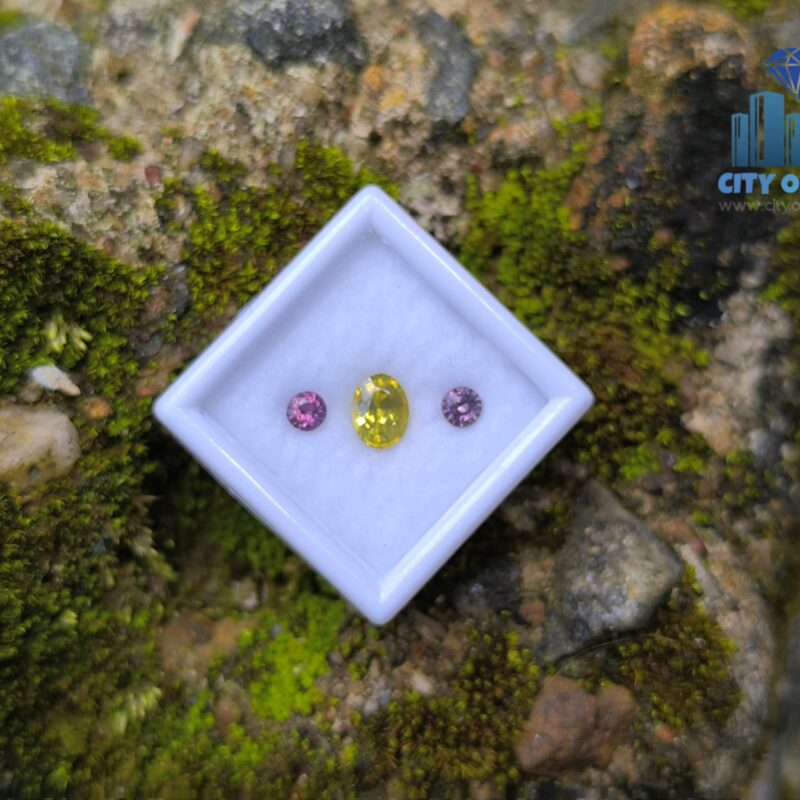 Ceylon Natural Spinel Pair & Zircon Stone for Jewelry Designs
