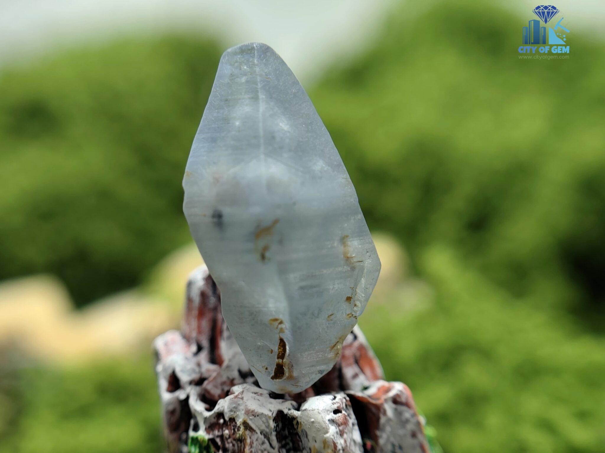Ceylon Natural Double Terminated Bipyramidal Complete Crystal