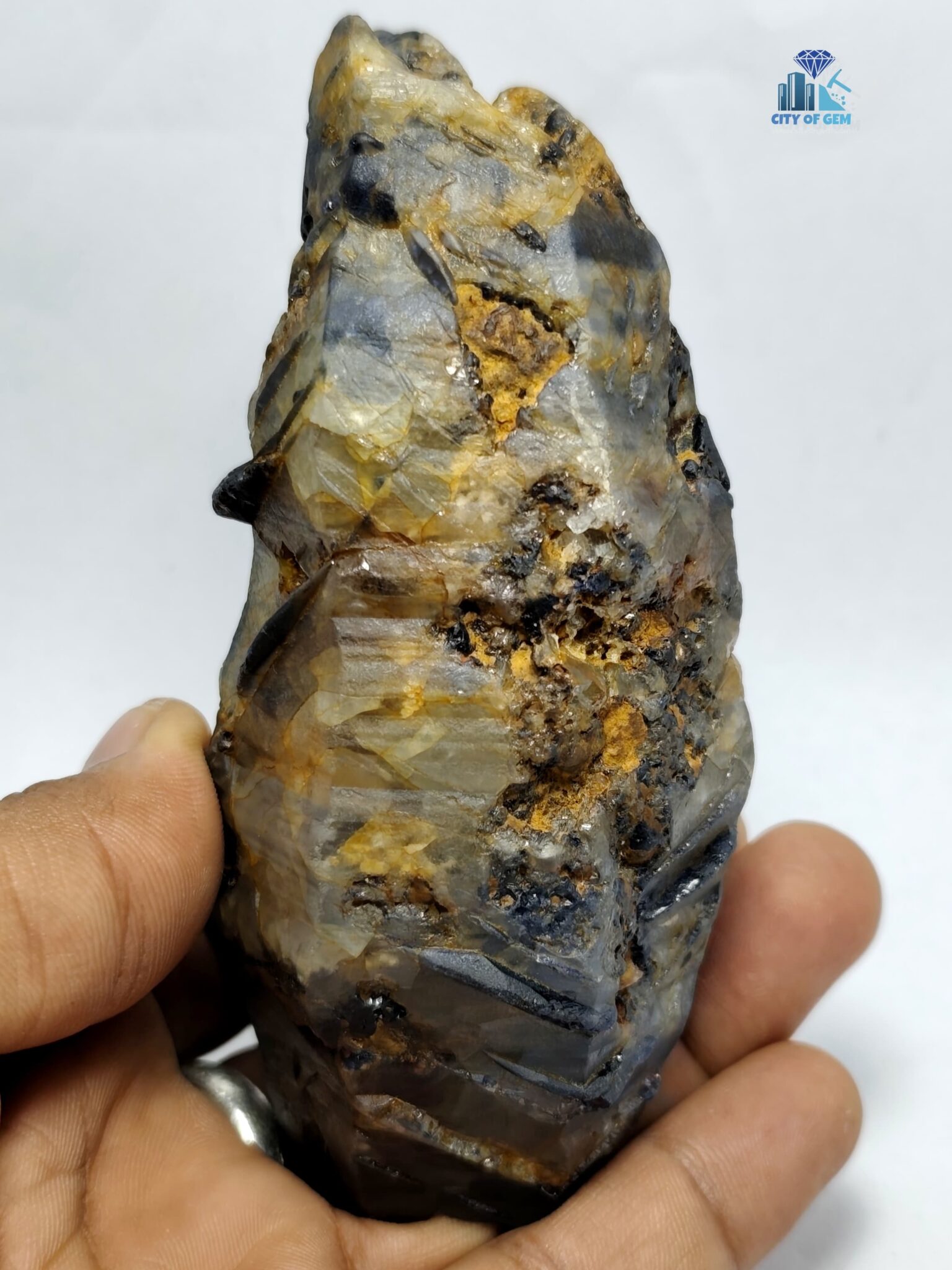 Godzilla Crystal - Ceylon Natural Huge Blue Sapphire Crystal with ...