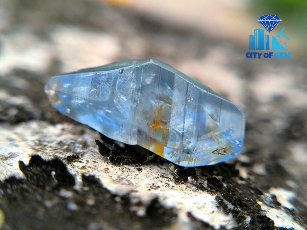 Ceylon Natural Double Terminated Light Blue Sapphire Crystal – Bi ...